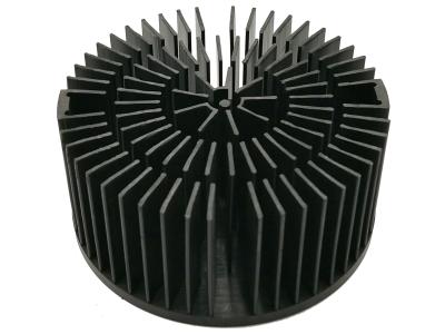 China Black Anodized Cold Forged Aluminum Heat Sink AL1070 86mm 15-18W LED for sale