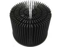 China 100mm LED Heat Sink 35W Cold Forged Aluminum Radiator AL1070 Anodized for sale