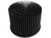 China 100mm LED Heat Sink 35W Cold Forged Aluminum Radiator AL1070 Anodized for sale