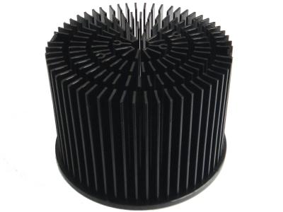 China 100mm LED Heat Sink 35W Cold Forged Aluminum Radiator AL1070 Anodized for sale