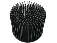 China Anticorrosive Circular Heat Sink 105mm Durable Black Anodized Aluminum 35-40W for sale