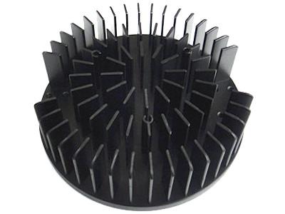 China Cold Forged Round Pin Fin Heat Sink 130mm Diameter 40mm Height AL1070 30W LED for sale