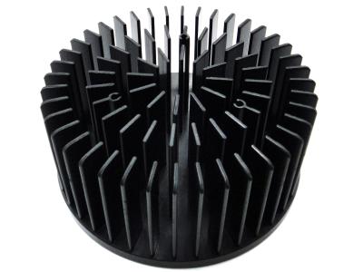 China 40W Cold Forged Aluminum LED Heat Sink 130mm Diameter AL1070 Anodized for sale