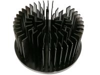 China Round Antirust Heat Sink Radiator 140x68mm 50W Cold Forged Aluminum LED Heatsink for sale