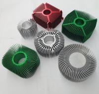 China Custom 150mm Round Aluminum Extrusion Heat Sink LED Cooler 6063 T5 for sale