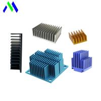 China Custom Anodized Aluminum Heat Sink 6063 T5 CNC Machined Square Multipurpose Cooling for sale