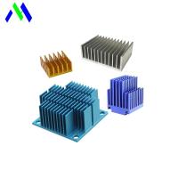 China Custom Anodized Aluminum Heat Sink 6063 T5 CNC Machined Square Multipurpose Cooling for sale