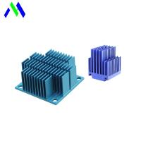 China Custom Anodized Aluminum Heat Sink 6063 T5 CNC Machined Square Multipurpose Cooling for sale