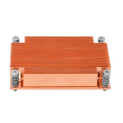 China RoHS Rustproof Anodized Copper Heatsink 125x70x125mm Industrial Welding Heat Sink for sale