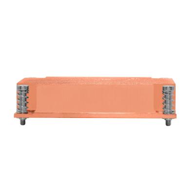 China 80W LED Copper Heatsink 162x70mm Anticorrosive Rustproof Skiving Fin for sale