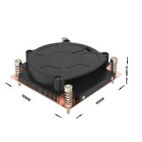 China OEM Copper Heat Sink 90x90x28.5mm for Intel LGA1700 Passive Server Radiator for sale