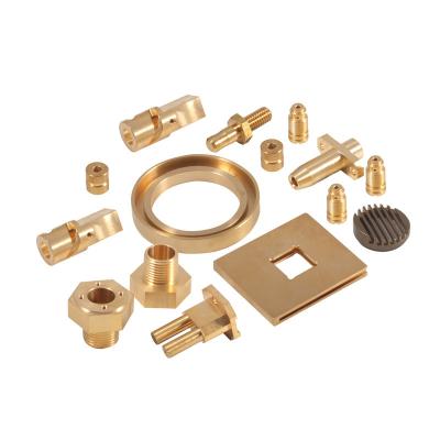 China Industrial Brushed Brass CNC Turning Parts 0.5-150mm Diameter Precision Components for sale