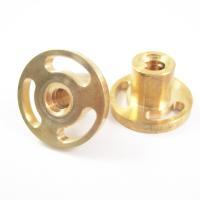 China Industrial Brushed Brass CNC Turning Parts 0.5-150mm Diameter Precision Components for sale