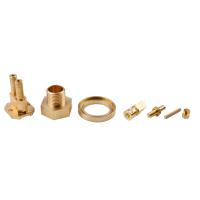 China Industrial Brushed Brass CNC Turning Parts 0.5-150mm Diameter Precision Components for sale
