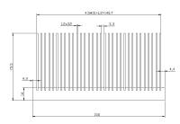 China 22KW VFD Electronic Heat Sink Multipurpose Practical Silver Color for sale