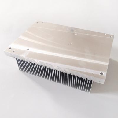 China IGBT Bonded Fin Aluminum Heat Sink 190x55x127mm Pitch 4mm for Power Cooling for sale