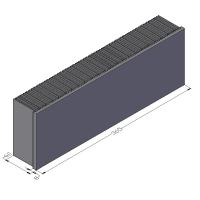 China Bonded Fin Heat Sink 365x60x400mm Custom Aluminum Heatsink for High Power Electronics for sale