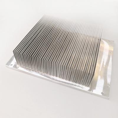China Custom Bonded Fin Heat Sink 260x58x200mm for Inverter AC Driver VFD Power Electronics for sale
