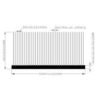 China Custom Bonded Fin Heat Sink AL6063 T5 Max Width 1000mm for High Power Cooling for sale