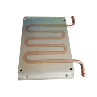 China Durable Rustproof Copper Heat Sink Plate Liquid Cooling With 6 Loops for sale