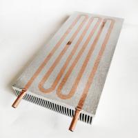 China Aluminum Water Cooled Radiator Heat Sink 120x30x250mm for Mining for sale