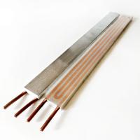 China Embedded Copper Tube Aluminum Cold Plate Water Cooling Heat Sink 40x480x12mm for sale