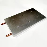 China Aluminum Copper Tube Water Cooling Plate Heat Sink 120x12x210mm for IGBT LED for sale