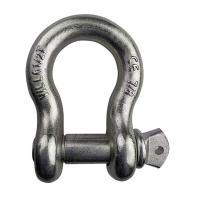 China Custom Forged Screw Pin Bow Shackle Heavy Duty 1-120kg Carbon Steel for sale