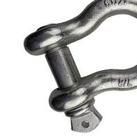 China Custom Forged Screw Pin Bow Shackle Heavy Duty 1-120kg Carbon Steel for sale