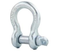 China Custom Forged Screw Pin Bow Shackle Heavy Duty 1-120kg Carbon Steel for sale