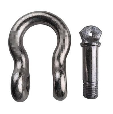 China ISO9001 Heavy Duty Stainless Steel D Shackle Screw Pin Type 5/8 inch 25 Ton for sale