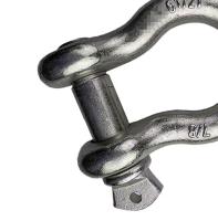 China ISO9001 Heavy Duty Stainless Steel D Shackle Screw Pin Type 5/8 inch 25 Ton for sale