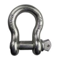 China ISO9001 Heavy Duty Stainless Steel D Shackle Screw Pin Type 5/8 inch 25 Ton for sale