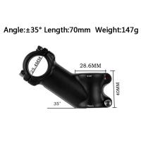 China CNC Turning Milling Parts Sandblasting Anodizing Bicycle Stem 36-45mm Height 28.6mm Fork Clamp for sale