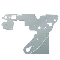 China Custom Precision Metal Stamping Parts Zinc Plating Bending 0.5mm Steel Brackets Clips Housings for sale