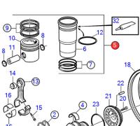 China Cylinder Sleeve VOE20737361 Liner 20737361 Liner Kit 22302058 Suitable for VOLV.O D16 D16E Engine for sale