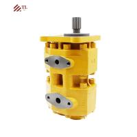 China Shantui Bulldozer Spare Part SD16 Double Gear Pump 16T-70-10000 for Crawler Excavator for sale