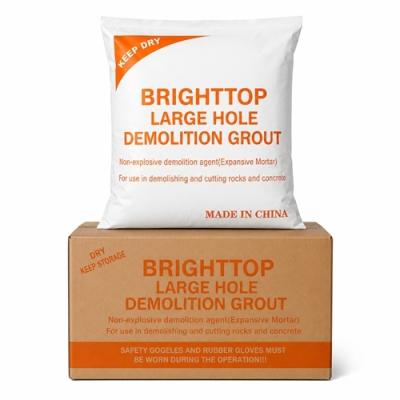China Large Hole Expansive Demolition Grout for 70-140mm Rock Concrete Splitting Quarrying Mining for sale
