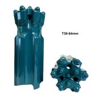 China T38 64mm Retrac Thread Button Bit for Underground Tunneling Quarrying Rock Drilling Mining for sale