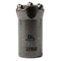 China 32mm Tapered Button Bit Alloy Steel Carbide Insert for Mining Quarrying Rock Drilling for sale