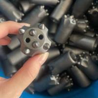 China Carbide Rock Drill Tapered Button Bits 32-50mm Diameter Custom Taper Angle for Mining for sale