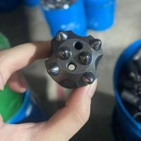 China Carbide Rock Drill Tapered Button Bits 32-50mm Diameter Custom Taper Angle for Mining for sale