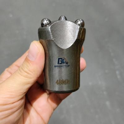 China 48mm Tapered Button Bits Carbide Rock Drill Bit Percussive Drilling Tool for Handheld Mining Tunneling Anchor Bolting for sale