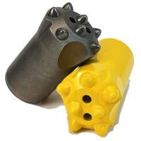 China 12 Degree Tapered Rock Drill Bit H22 26-42mm Carbide Button Bit for YT28 Air Leg Rock Drill for sale