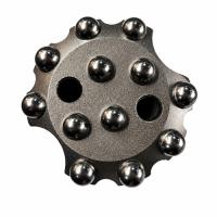 China R25 64mm Flat Face Button Bit Dome Tungsten Carbide 12 Buttons Hard Rock Drilling Tool for sale