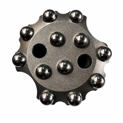 China R25 64mm Flat Face Button Bit Dome Tungsten Carbide 12 Buttons Hard Rock Drilling Tool for sale