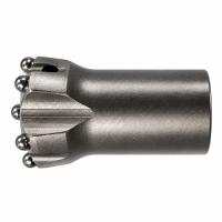 China R25 64mm Flat Face Button Bit Dome Tungsten Carbide 12 Buttons Hard Rock Drilling Tool for sale