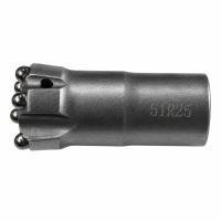 China R25 51mm Threaded Button Bit Dome Spherical Tungsten Carbide Hard Rock Drilling Tool for sale