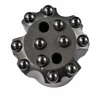 China R25 75mm Threaded Button Bit Dome Tungsten Carbide Reaming Hard Rock Drilling Tool for sale