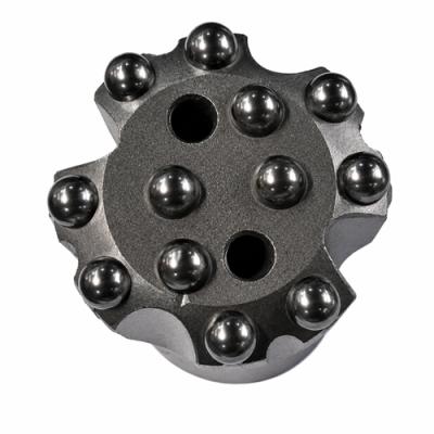 China R25 75mm Threaded Button Bit Dome Tungsten Carbide Reaming Hard Rock Drilling Tool for sale